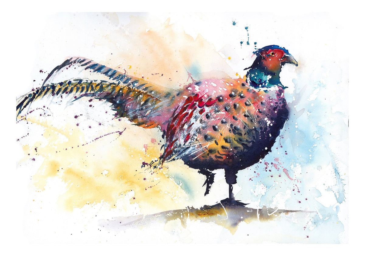 'Pheasant' Greetings Cards - Pack of 4 – Natalie Bowden Art